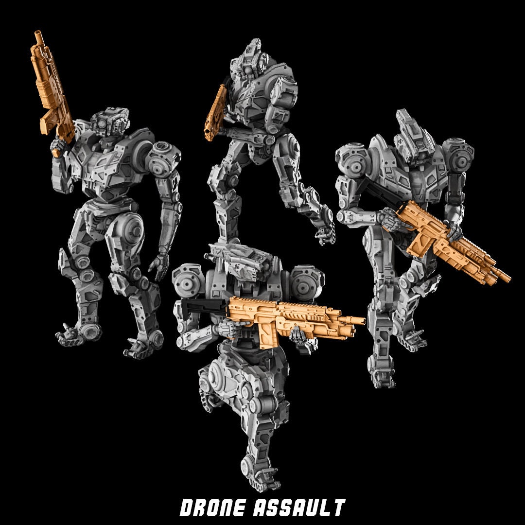Drones (includes Four Models) | RPG | Wargaming | Sci Fi Miniature ...