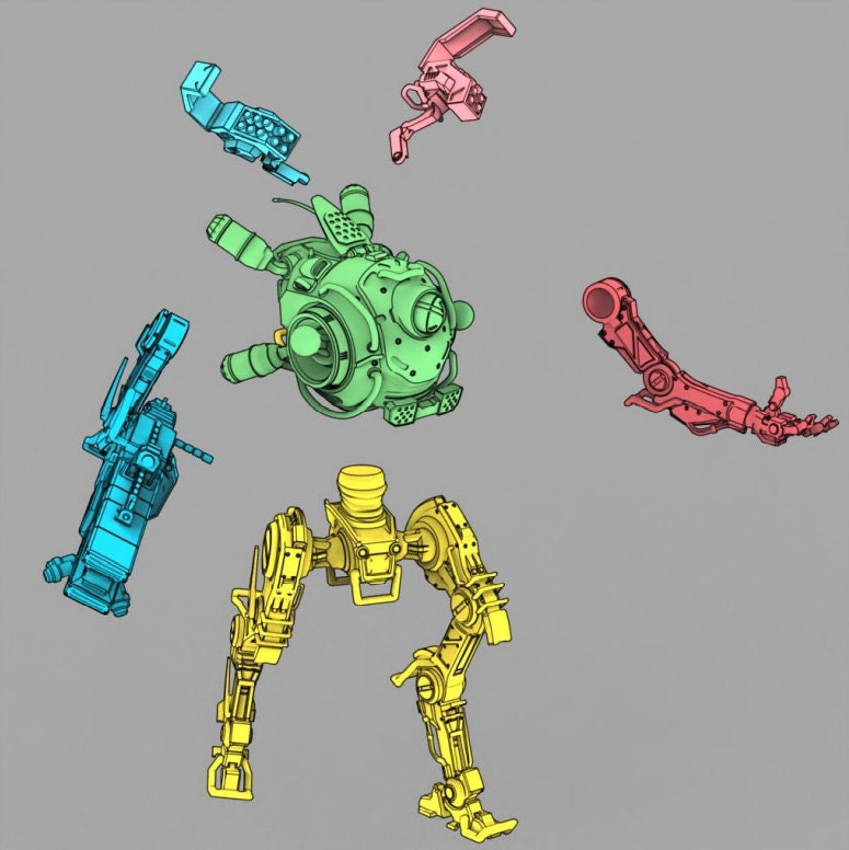 Robot Titan | RPG | Wargaming | Sci Fi Miniature | 75mm or 100mm ...