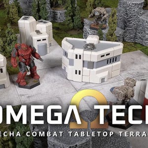 Housing Terrain (7 Models) | Mecha Combat Terrain | PLA | 0MEGA TECH - Etsy