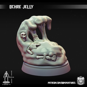 Ochre Jelly RPG Dungeons and Dragons Pathfinder Miniatures Dungeon Dog ...