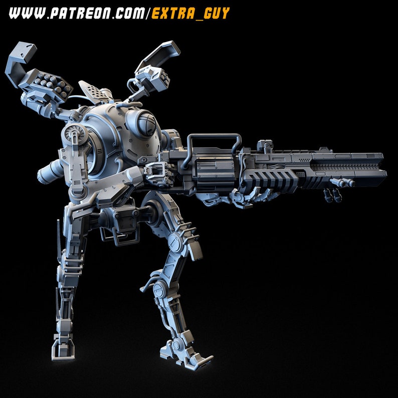Robot Titan | RPG | Wargaming | Sci Fi Miniature | 75mm or 100mm ...