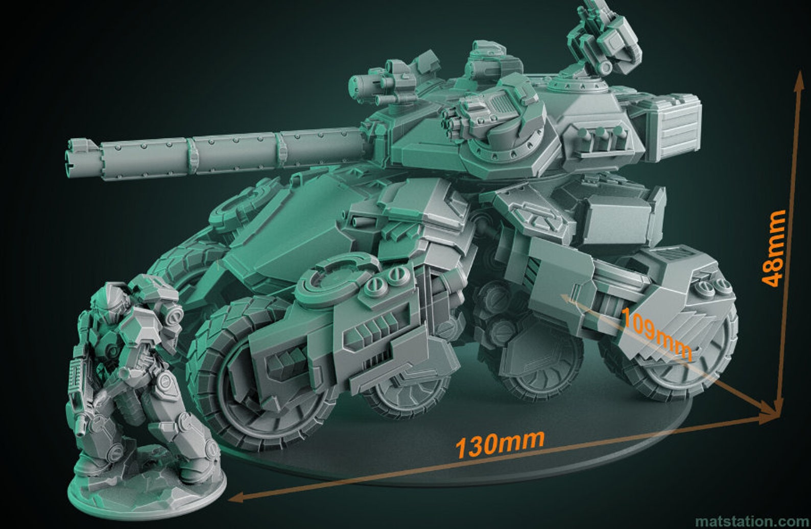 Stormguard Tank | War Games | Grimdark | Scifi | Matstation - Etsy