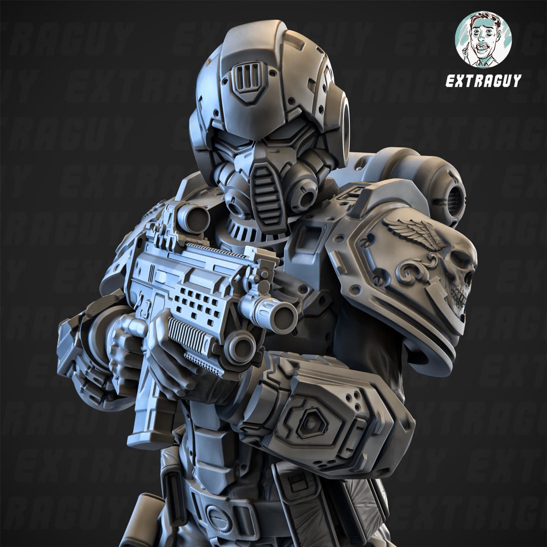 Femme Mecha Pilot | Sci Fi Miniature | 100mm | Extra Guy - Etsy