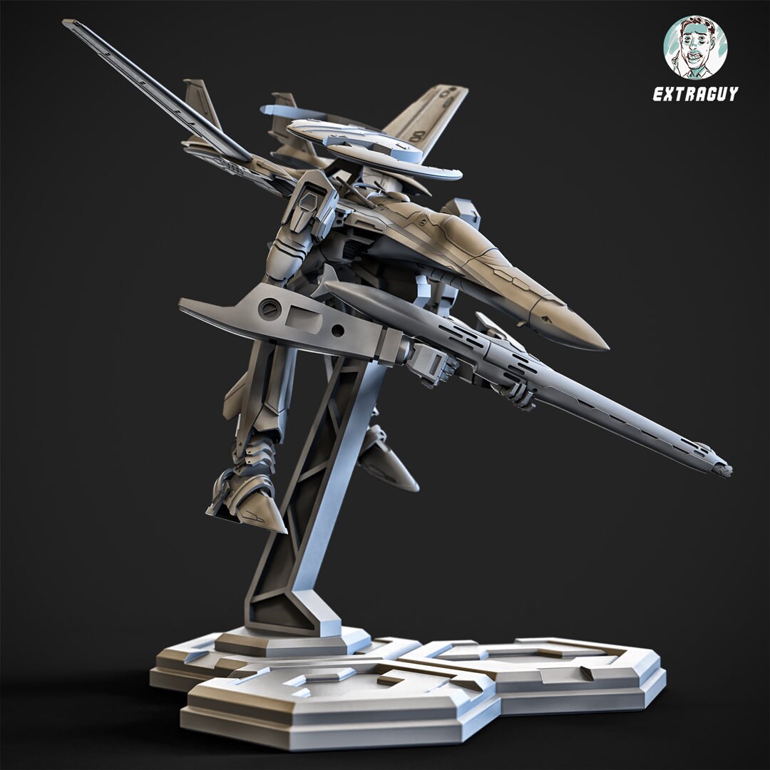 RVF-25 Gerwalk Robotech Wargaming Sci Fi Miniature 100mm Extra Guy - Etsy