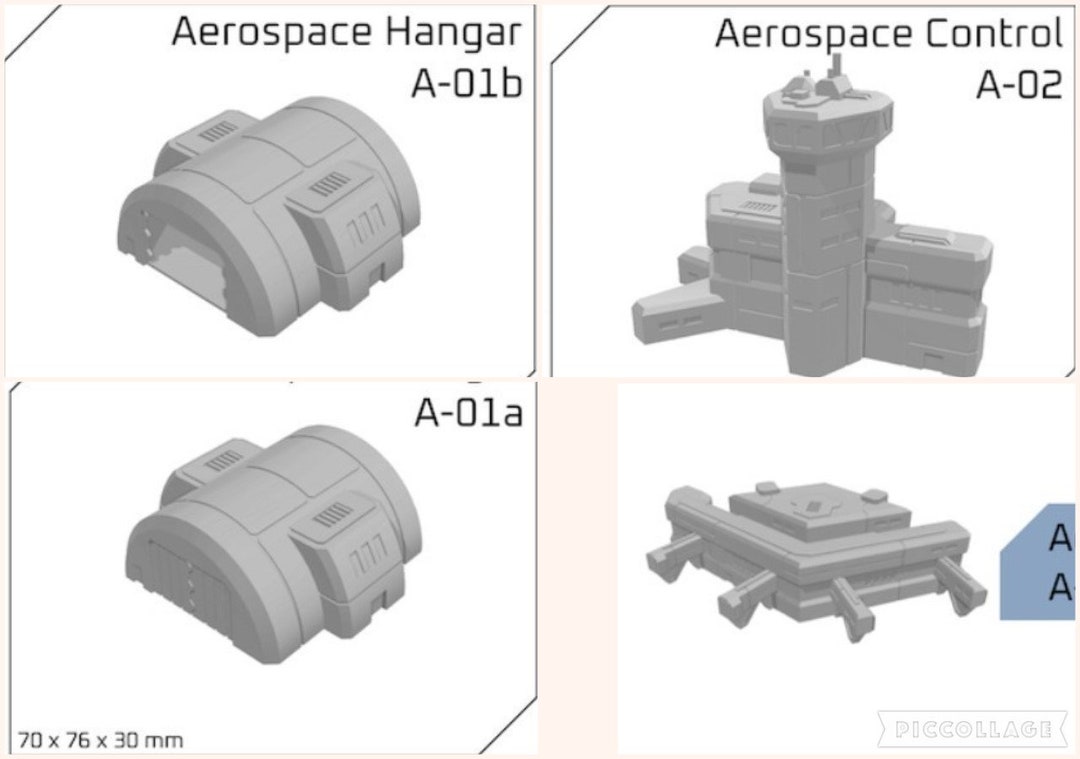 Aerospace Port Terrain • Battle Terrain • Compatible With Classic Hex ...