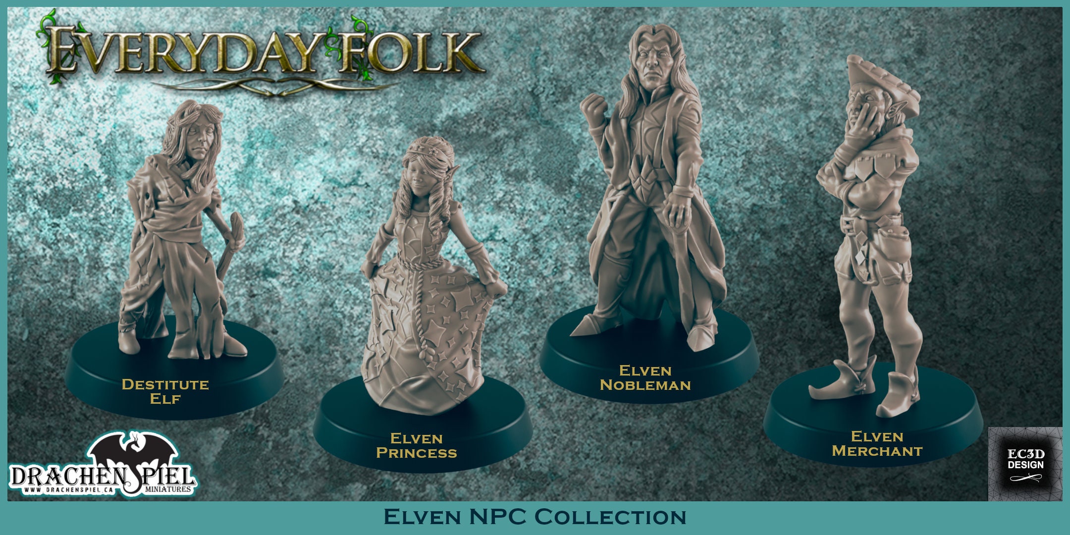 Everyday Folk Non-human NPC Miniatures for Dnd, Dungeons and Dragons ...