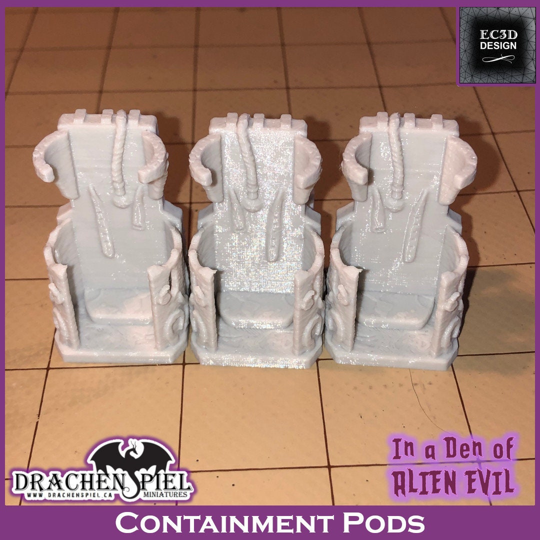 Containment Pods and Disection Tables in a Den of Alien Evil Illithid ...