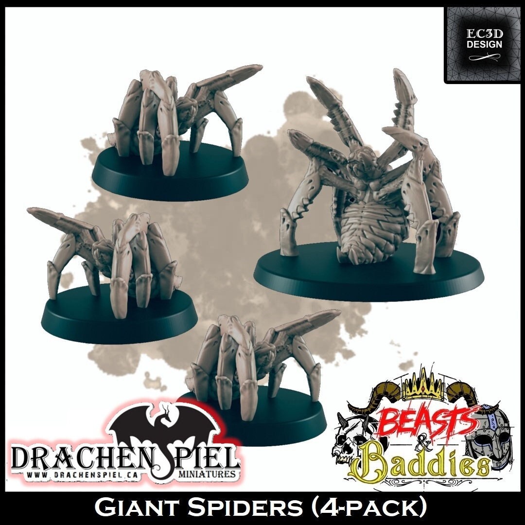 Giant Spiders Beasts & Baddies Dnd, Dungeons and Dragons, Pathfinder ...