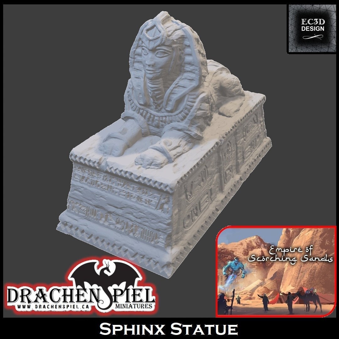 Sphinx Statue Empire of Scorching Sands, Persian, Egyptian, Desert ...