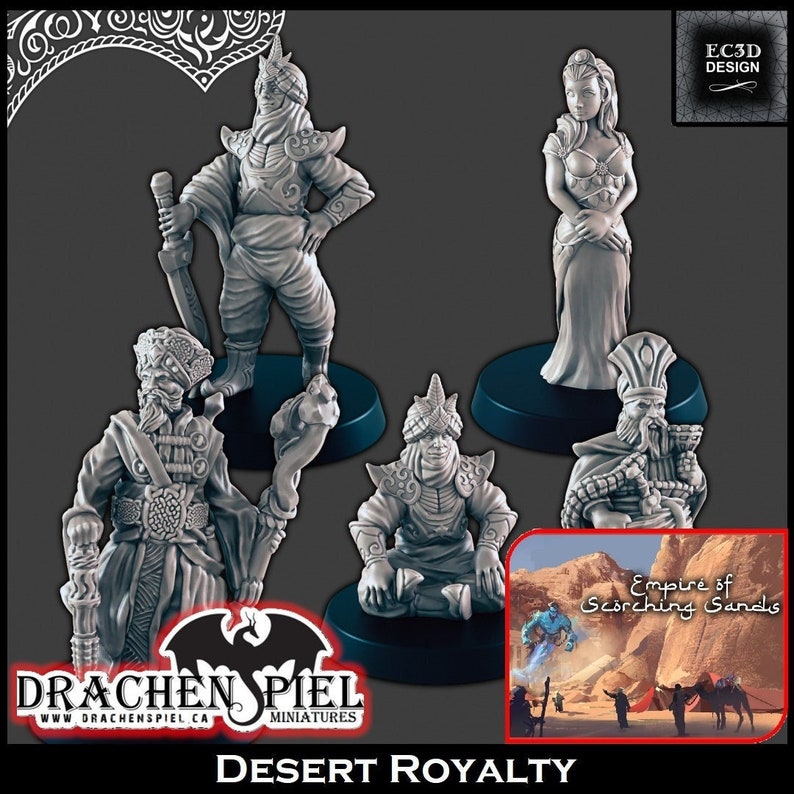 Desert Royalty NPC 5-pack Empire of Scorching Sands, Persian, Egyptian ...