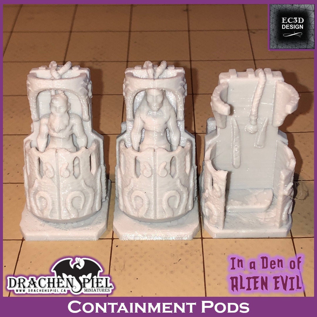 Containment Pods and Disection Tables in a Den of Alien Evil Illithid ...