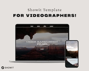 Showit Website Template for Wedding Videographers - Etsy