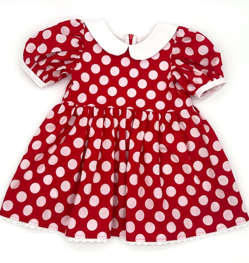 Handmade Minnie Mouse Set- Includes Dress, Shorts, and Bow- Size 2T - Etsy