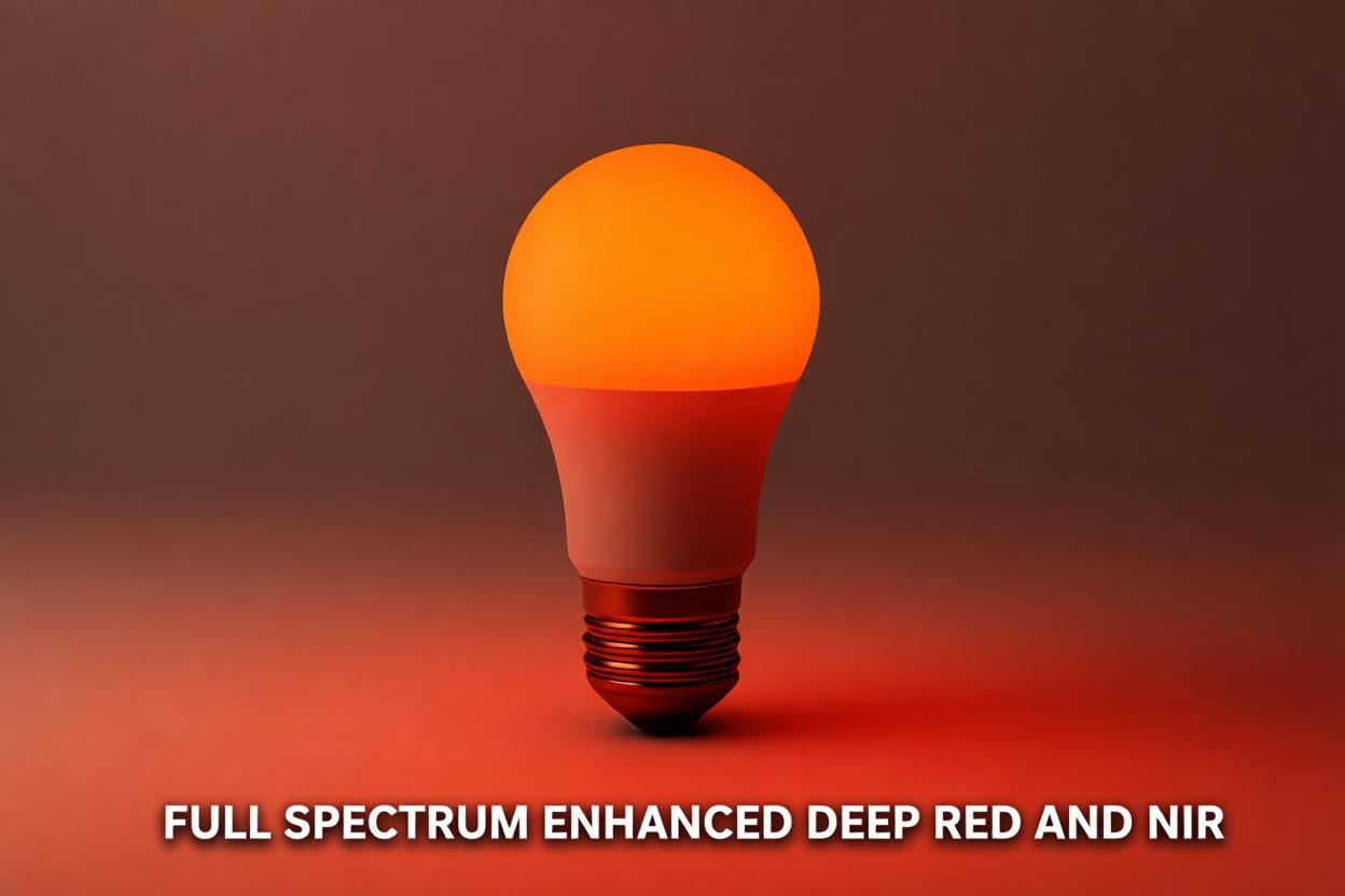 Solarared Light Therapy Bulb: Full Spectrum Deep Red & Near Infrared - Etsy