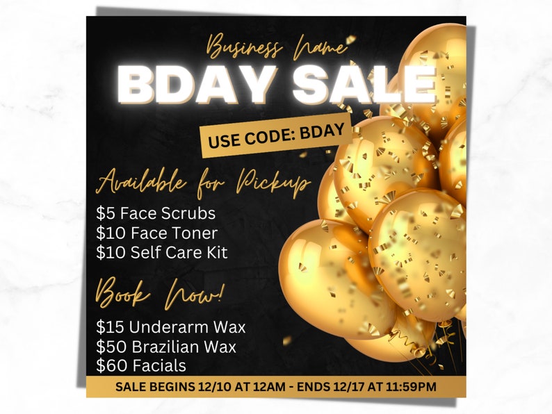 Black and Gold Business Flyer, Business Flyer Template, Beauty ...