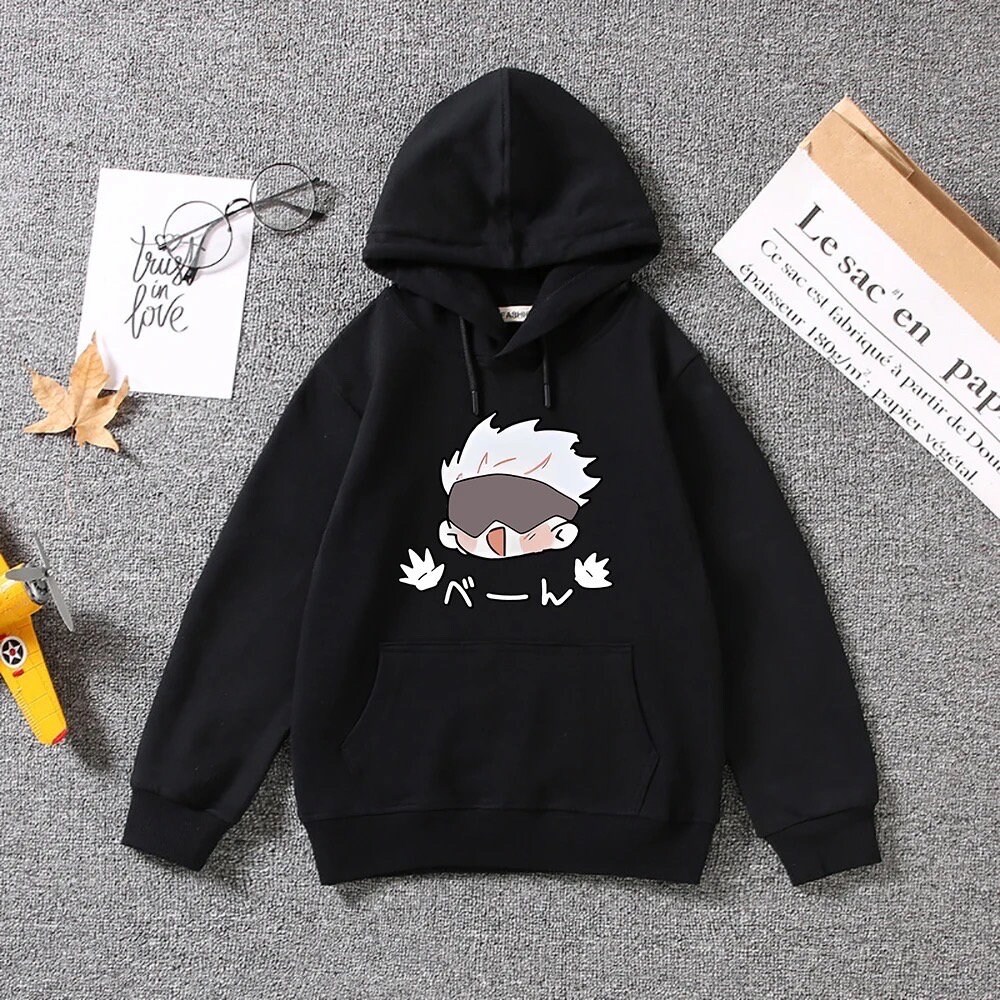 Satoru Gojo Hoodie Terry Cotton KIDS Hoodie Jujutsu Kaisen Hoodie ...