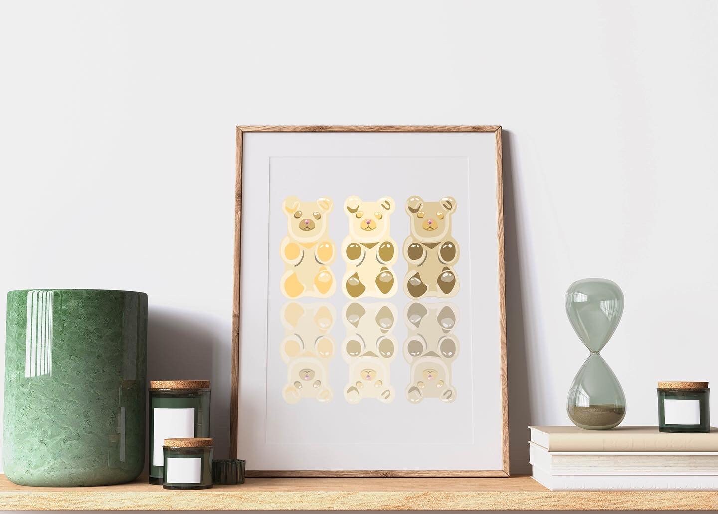 Gummy Bear Wall Art unframed Gummy Bear Poster Modern Art - Etsy
