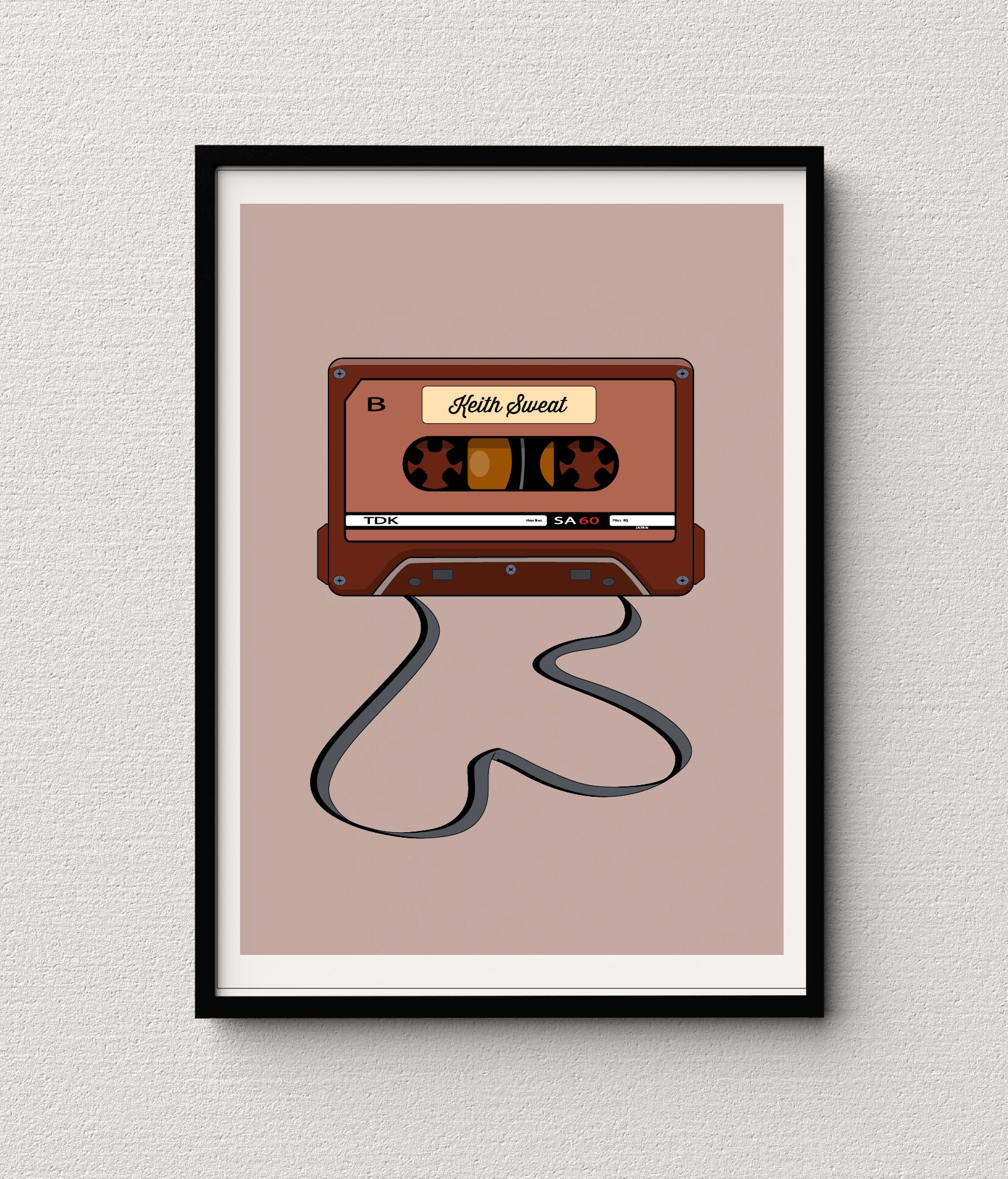 Custom Retro Cassette Wall Art, - Etsy