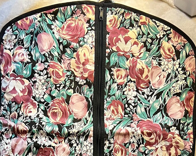 Vintage Avon Floral Luggage Garment Bag - Etsy