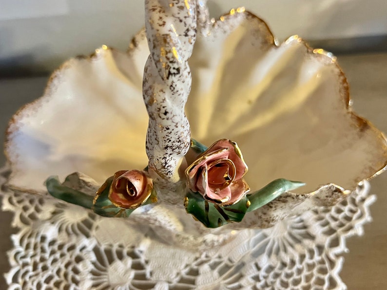 Pretty Ceramic Basket. Vase, Decor ,candy Dish, Little Posies , Easter ...