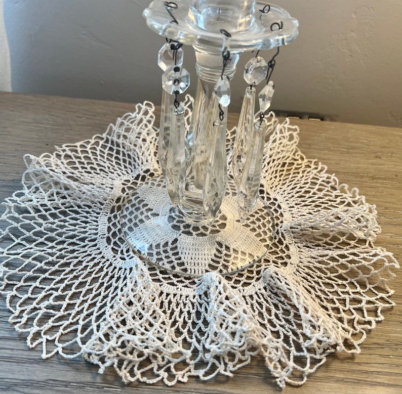 Handmade Crochet Table Centre Doily , Doilies, Ruffled Edge - Etsy