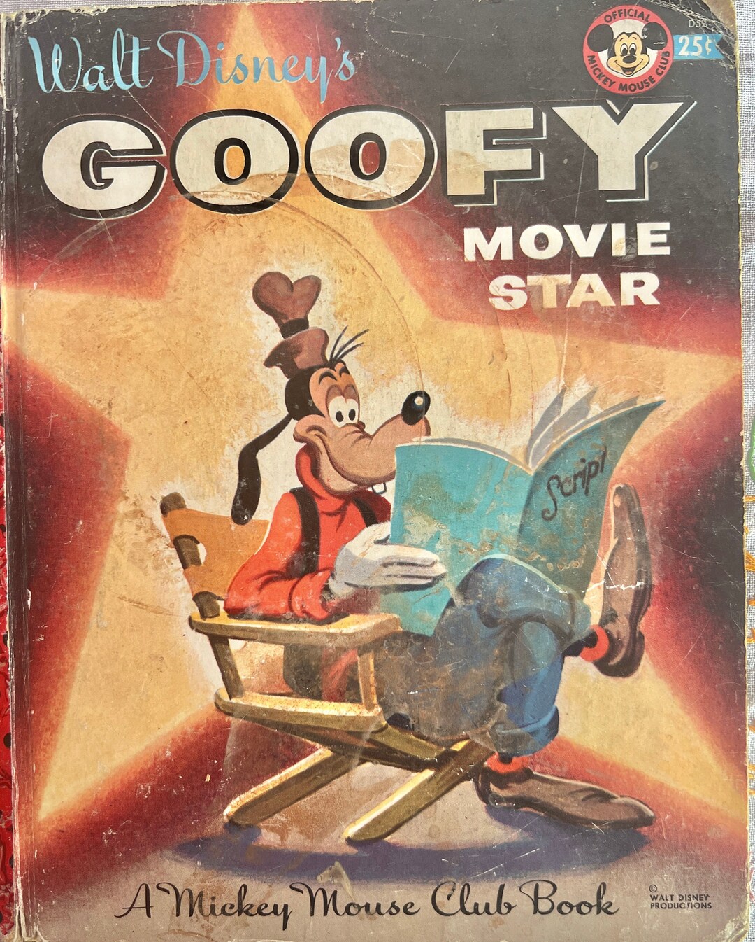 1956 Mickey Mouse Club Book goofy Movie Star A First Edition - Etsy