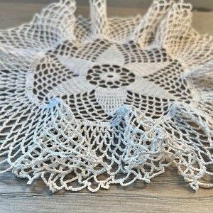 Handmade Crochet Table Centre Doily , Doilies, Ruffled Edge - Etsy