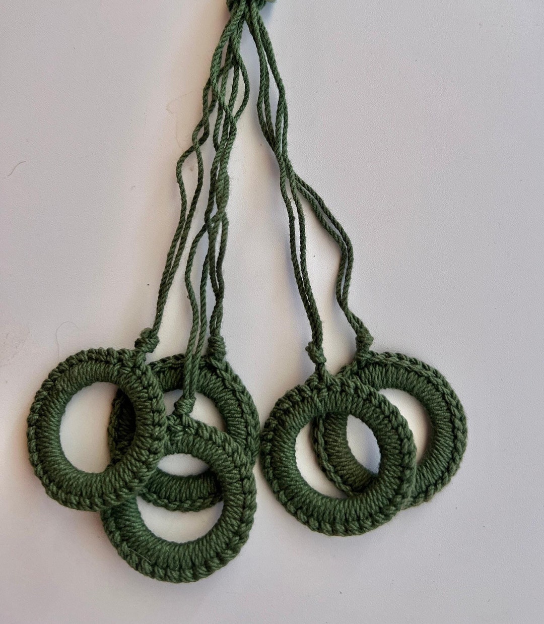 Vintage Crochet Shade Pull Set of 5 / Victorian-style Window Shade ...