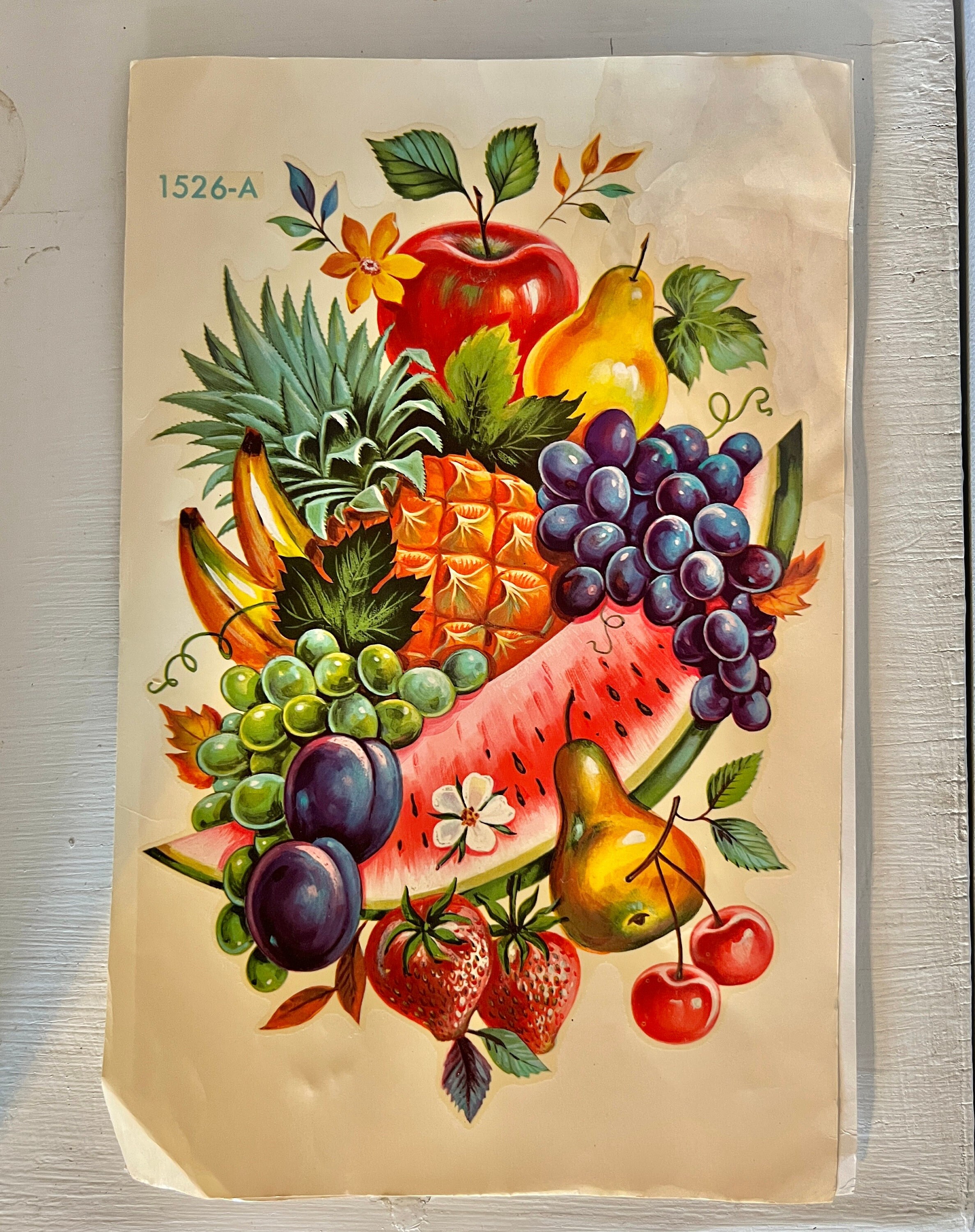 Retro Decals Waterslide Decals Fruit Arrangements Kitchen Water Slide ...