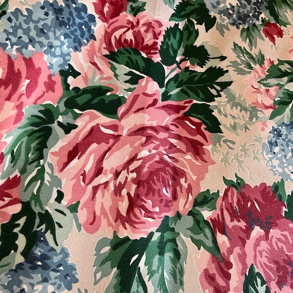 Waverly Rose Fabric - Etsy