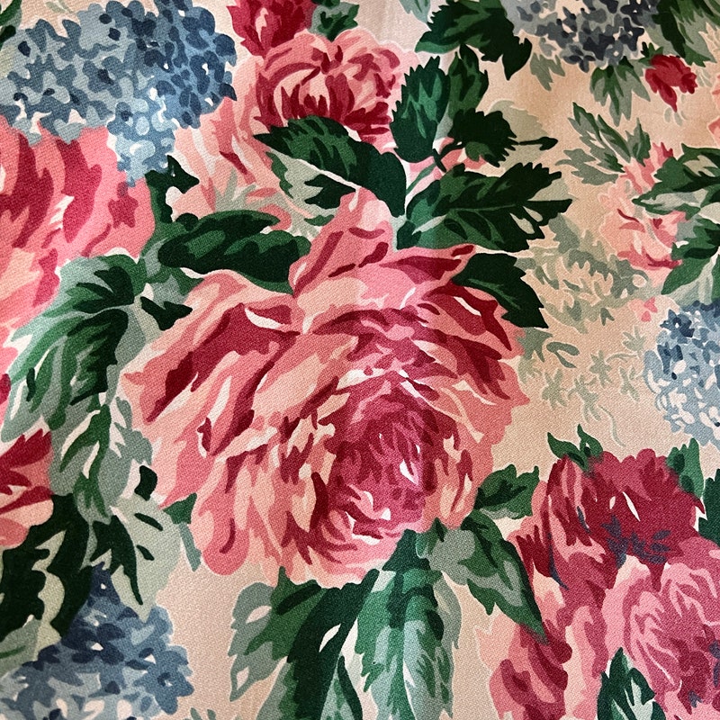 Waverly Rose Fabric - Etsy