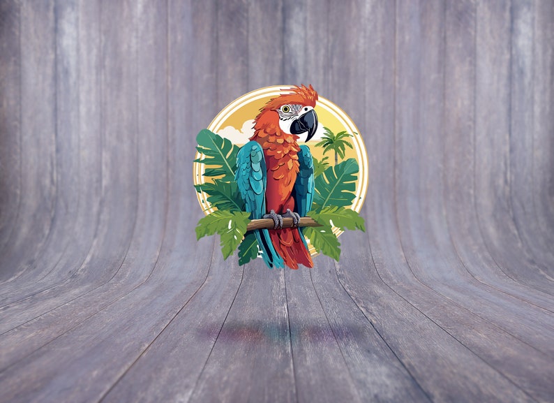 Exclusive Parrot SVG Illustration - Perfect for Your DIY Projects - Etsy