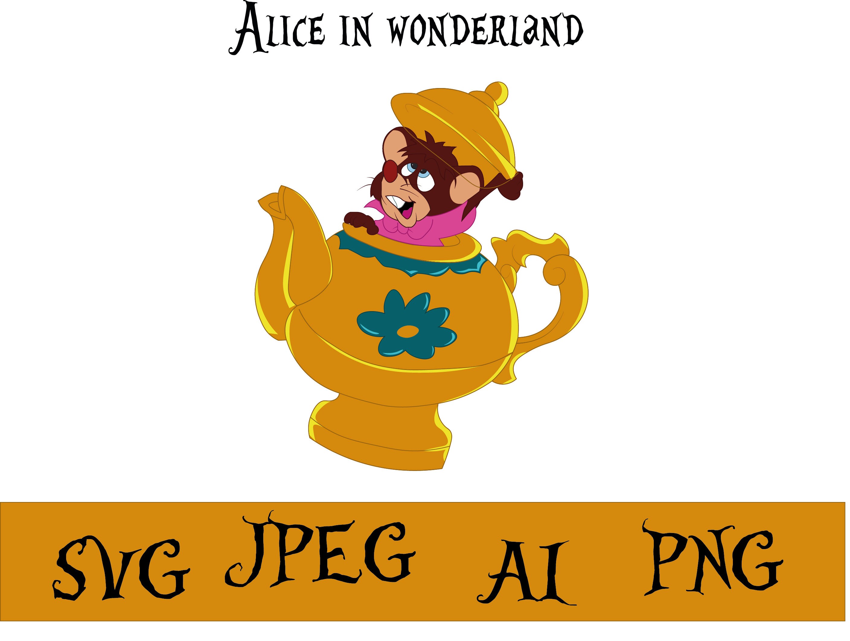 Alice in Wonderland Svg, Alice in Wonderland Png, Princess Cricut SVG ...