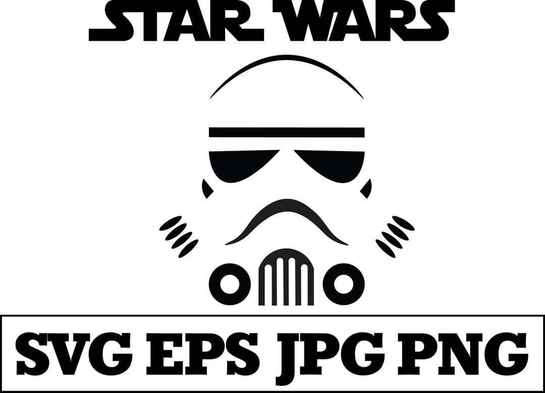 Star Wars Svg File, Star Wars Png, Stormtrooper Svg, Star Wars Head Svg ...