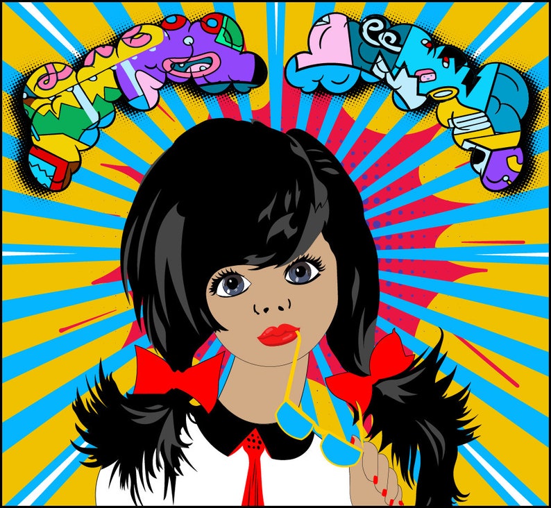 Woman Svg Pop Art Design Pop Art Svg File Instant Download - Etsy