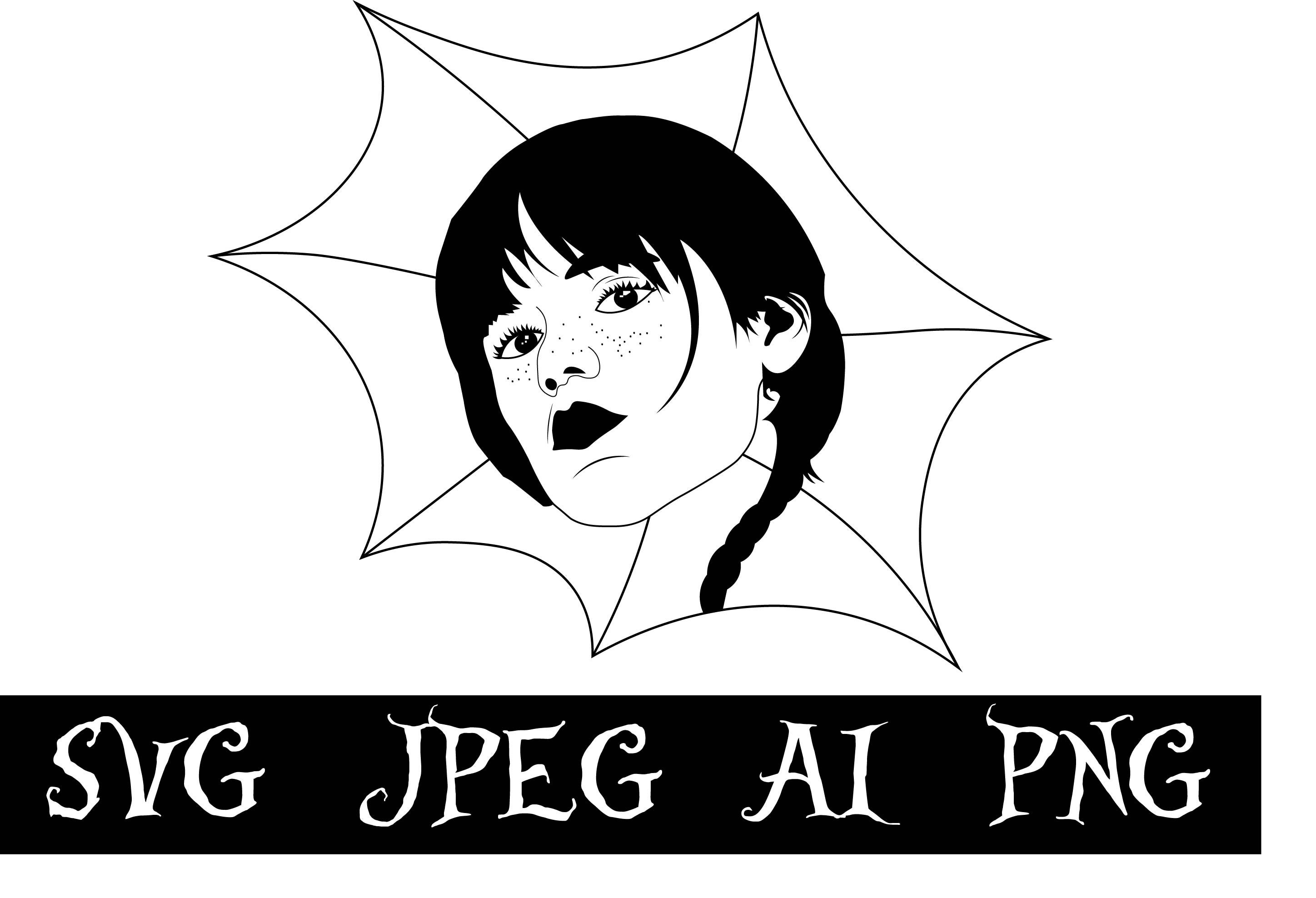 Wednesday Addams Svg, Wednesday Addams Png, Wednesday Cricut Svg File ...