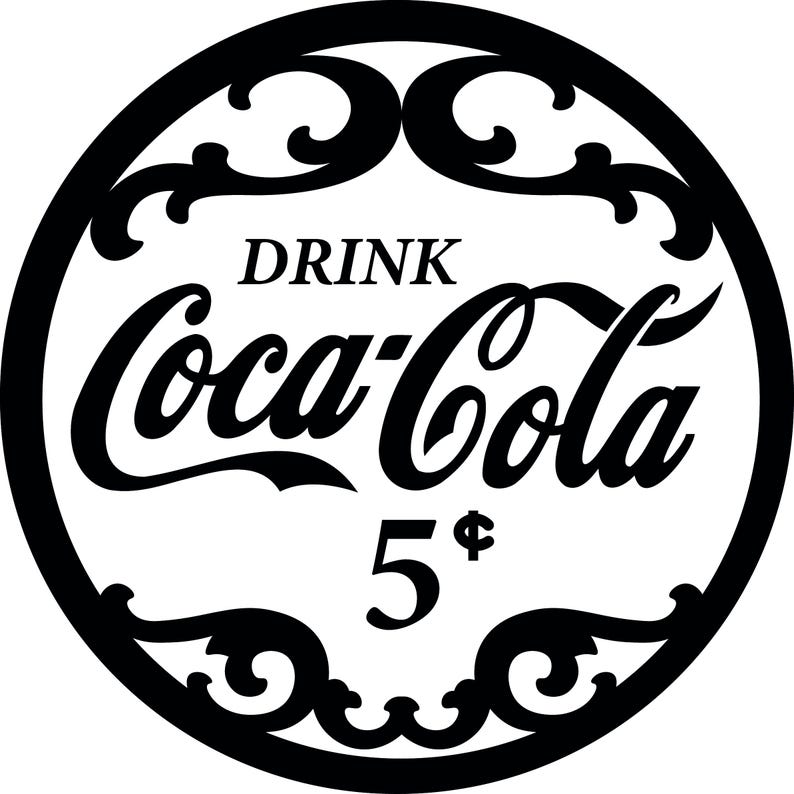 Lasercutter Vintage Coca Cola SVG, Vintage Coke Cricut Svg, Coca Cola ...