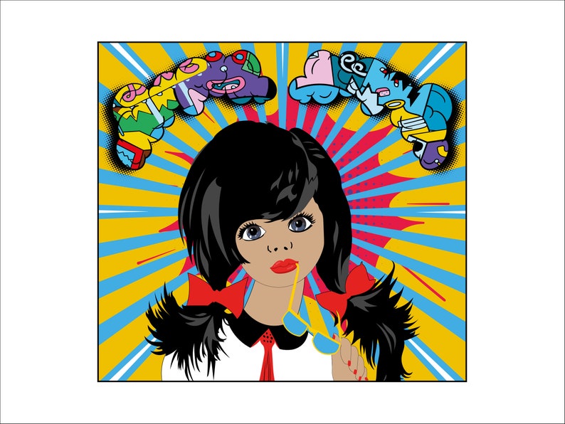 Woman Svg Pop Art Design Pop Art Svg File Instant Download - Etsy