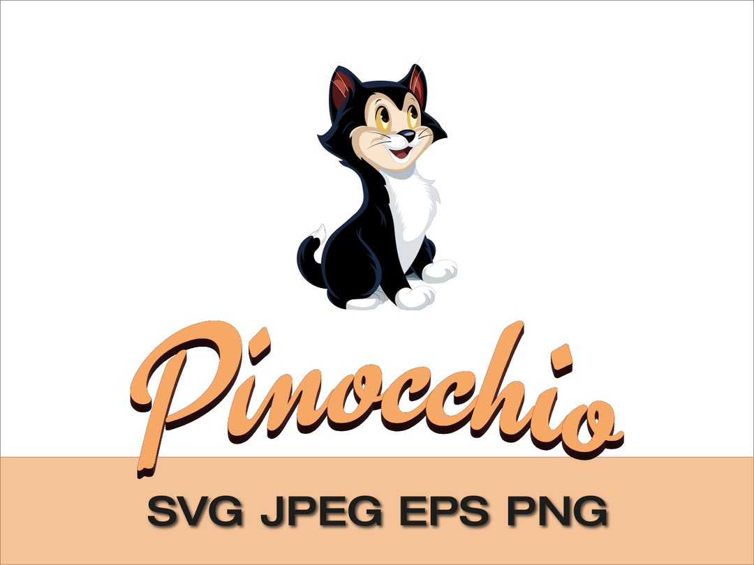Pinocchio Svg, Figaro Svg, Cute Cat Svg, Minney Mouse Cat Figaro Svg ...