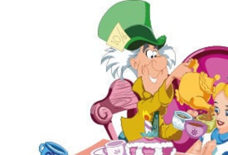 Alice in Wonderland SVG, Alice Svg, Tea Party, Princess SVG, Mad Hatter ...