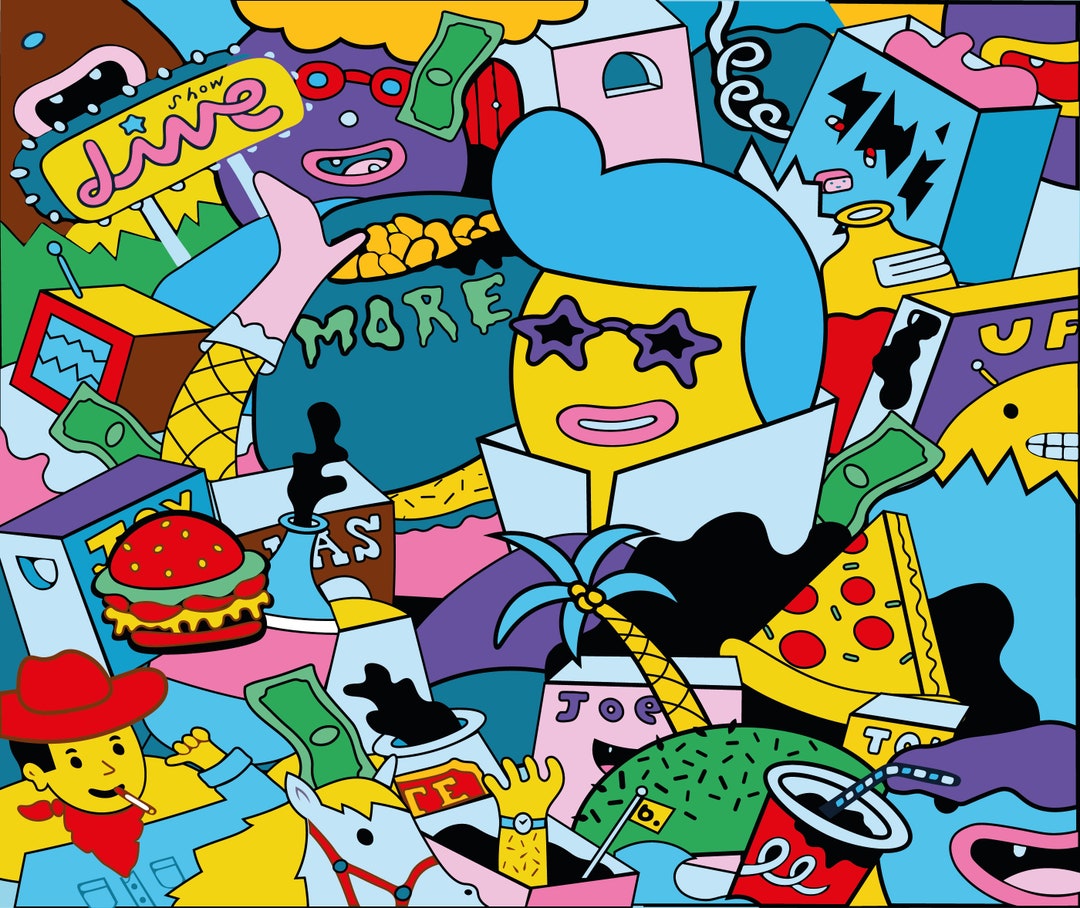 Usa Doodle Art Doodle Svg File Instant Download Vector Art - Etsy