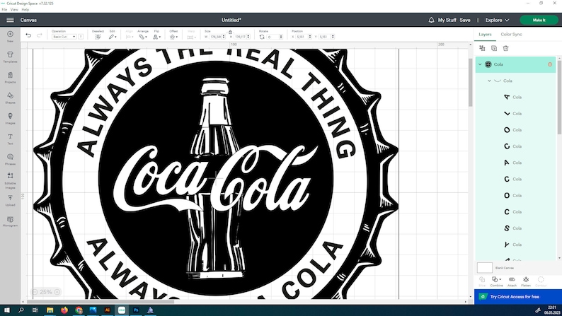 Coca Cola Cricut SVG Coca Cola PNG Coke Svg Black and White - Etsy UK