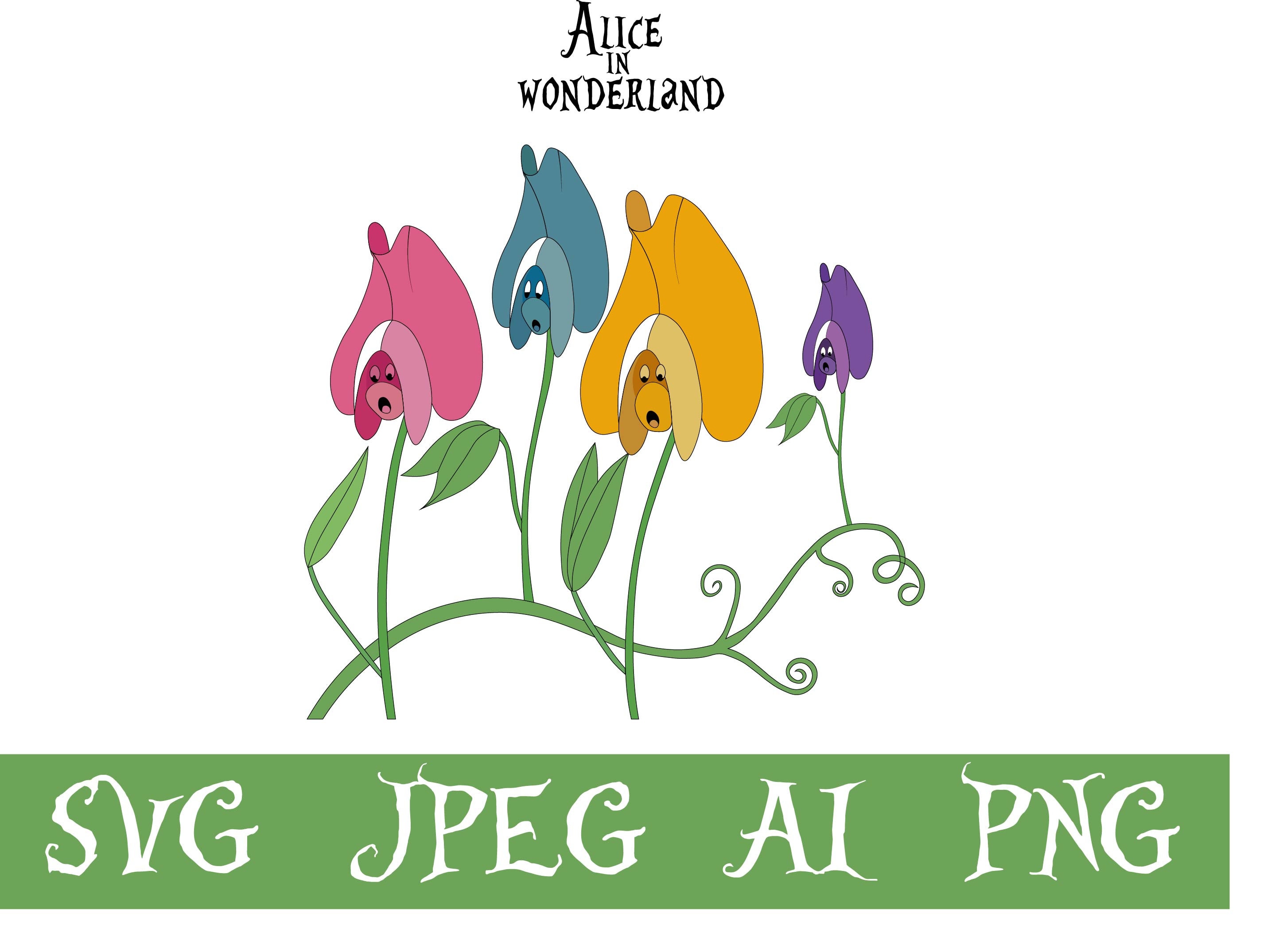 Alicia en el país de las maravillas svg, Cricut svg, Alicia en el país ...