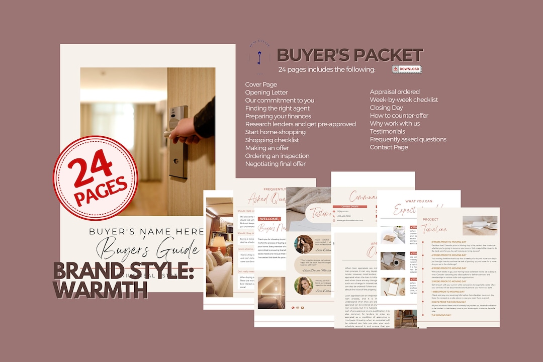 Home Buyer Guide Real Estate Buyer Guide Realtor Buyer - Etsy