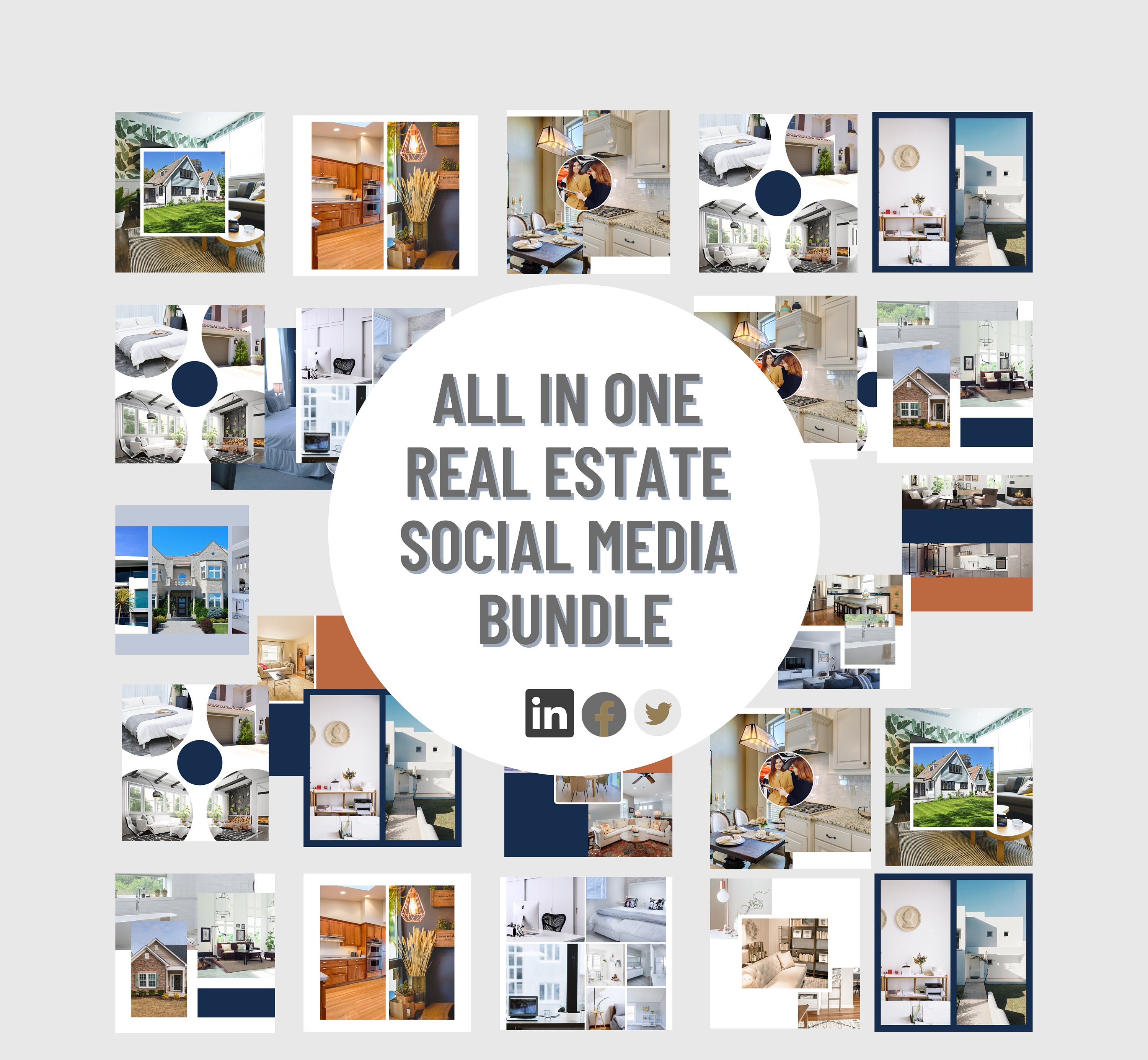 Ultimate Real Estate Social Media Bundle Realtor Social Media Real