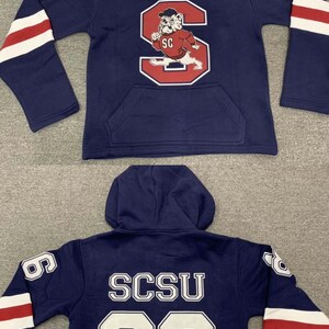 SCSU “old School” Football Jersey Hoodie *unisex* - Etsy
