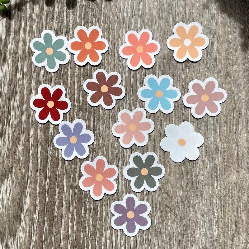Pretty Tiny Flower Stickers - Etsy