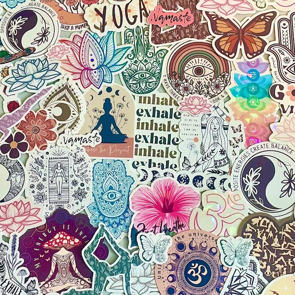 Yoga Stickers - Etsy
