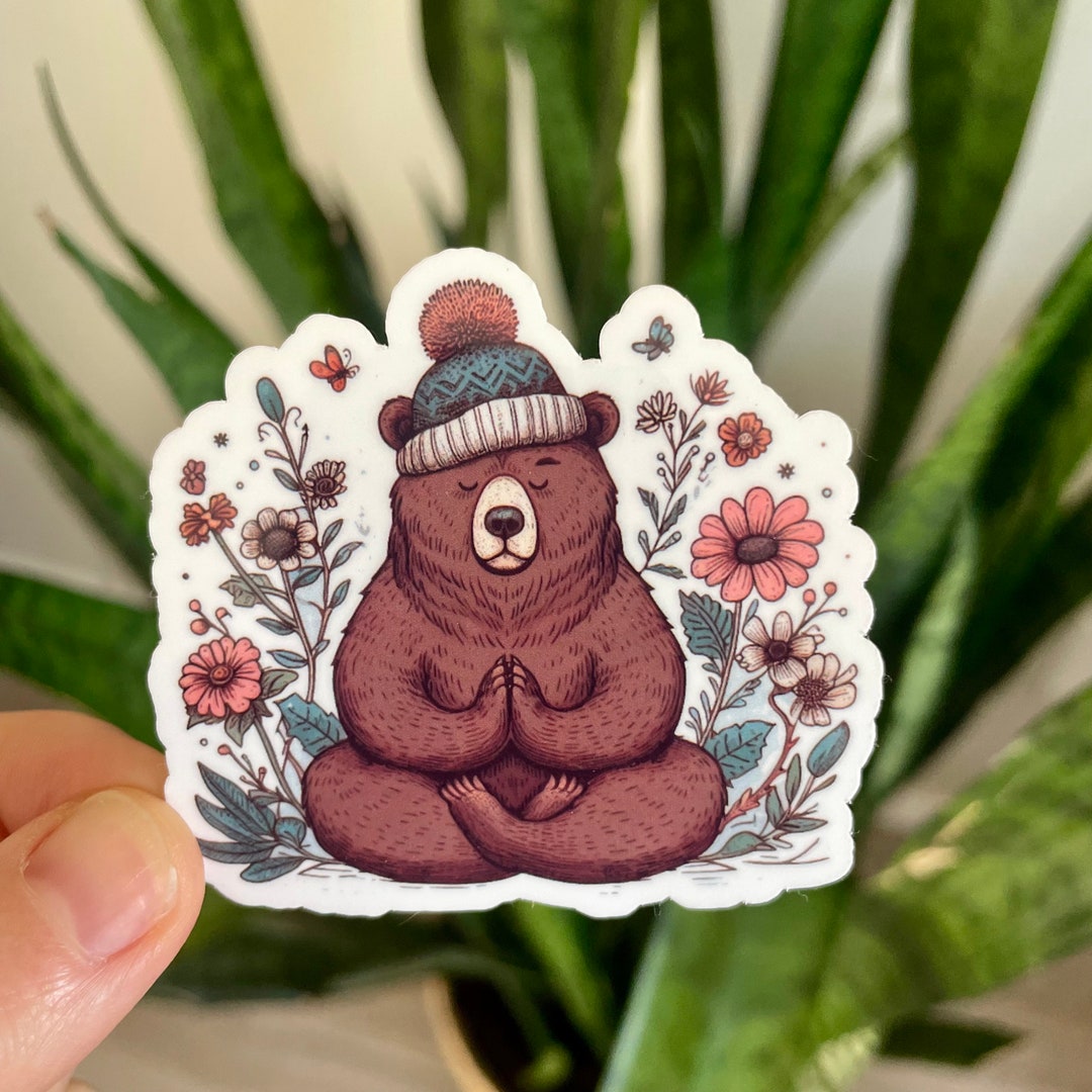 The Yogi Bear Sticker Waterproof Self Love Stickers Die Cut - Etsy