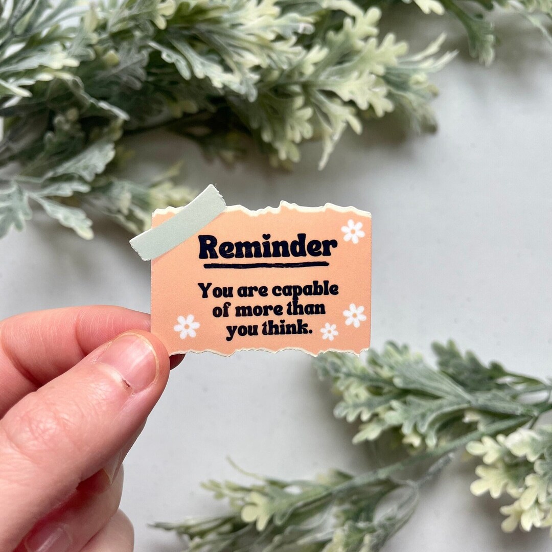 Mental Health Reminder Stickers, Mental Health Sticky Notes Stickers ...